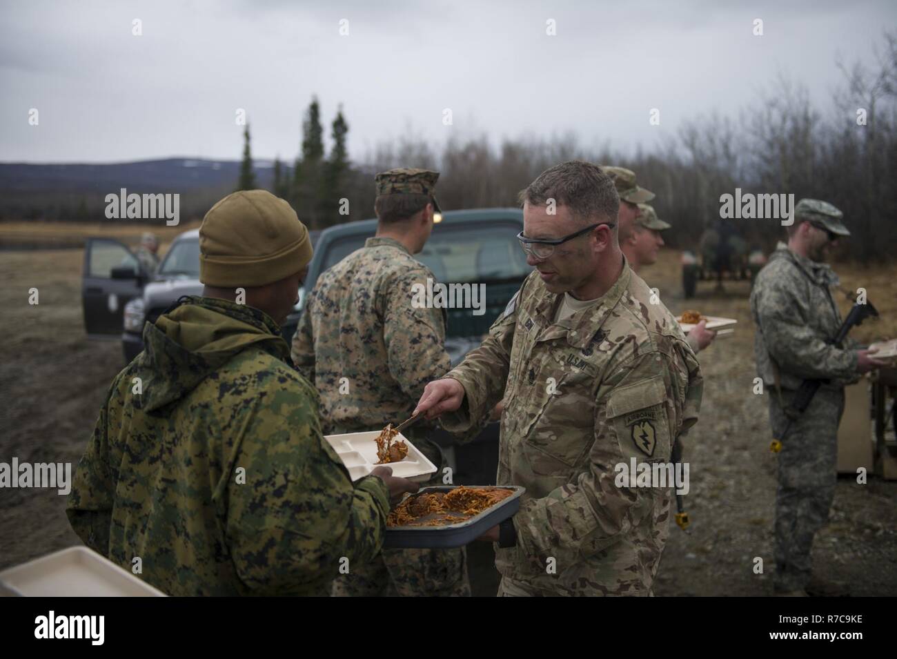 U.S. Army Sgt. Maj. James Gaw, the 6th Brigade Engineer Battalion ...