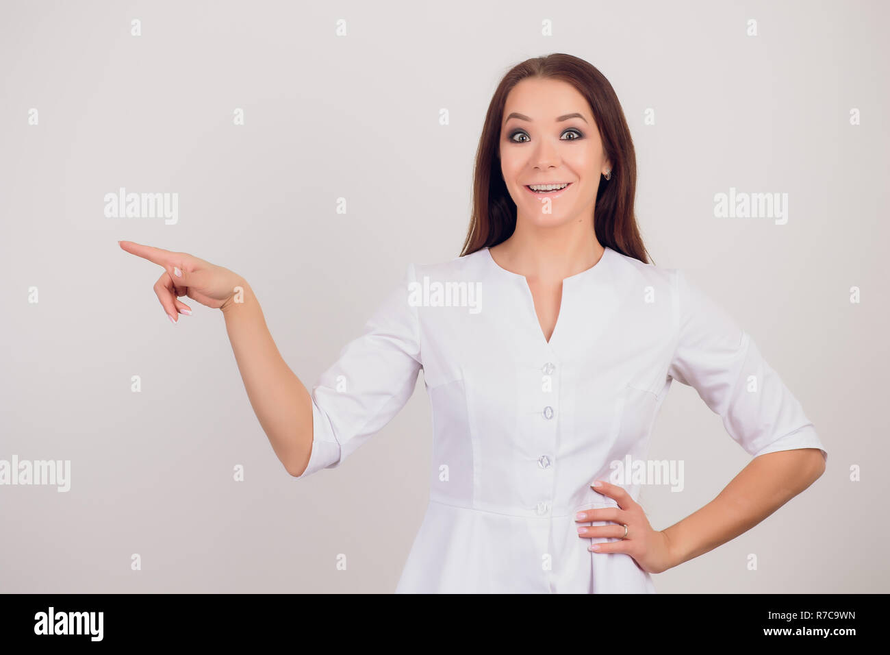 Beautiful female medicine doctor with smile face. Medical care, illness ...