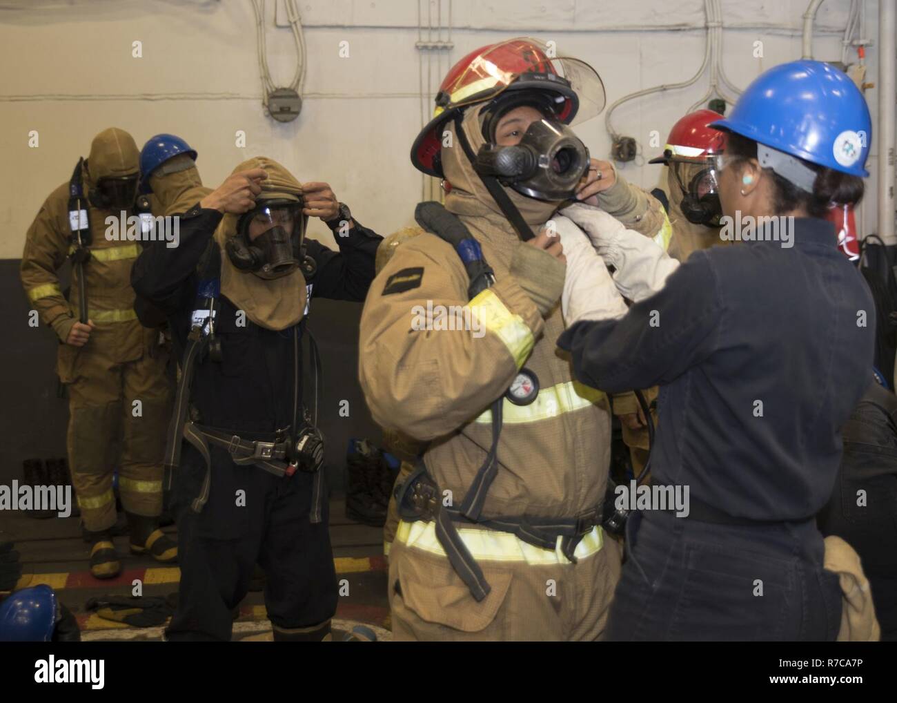 PORTSMOUTH, Va. (May 9, 2017) Sailors aboard the amphibious assault ...