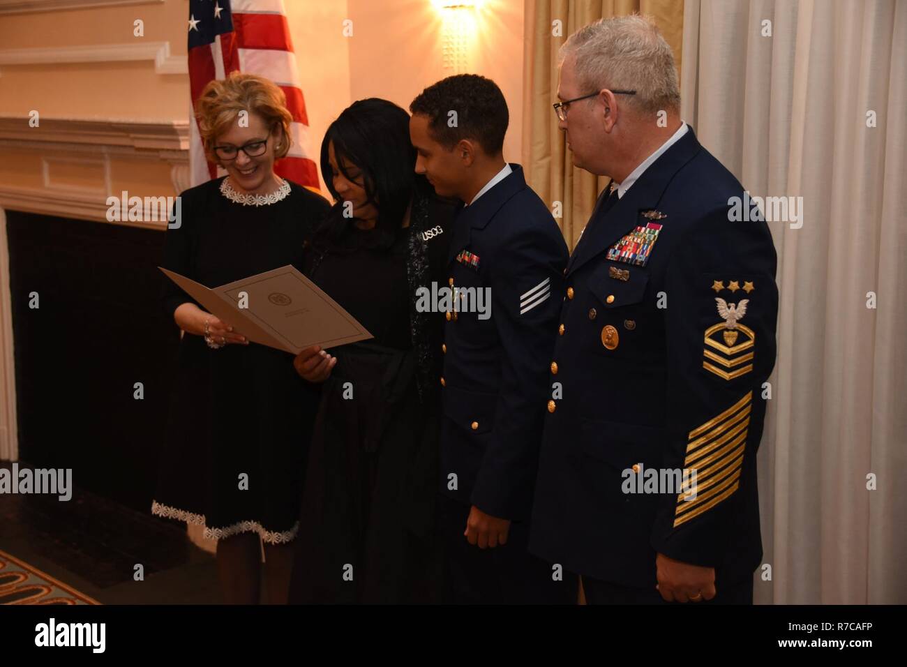 Coast Guard Ombudsman-at-Large Janet Cantrell and her husband, Master ...