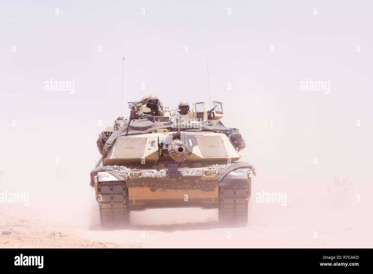 An m1a2 abrams tank from 1st squadron hi-res stock photography and ...