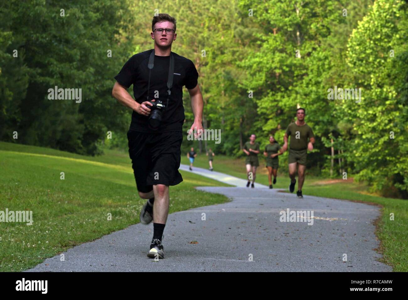U.S. Marine Corps Lance Corporal Timothy Lutz, combat photographer, 2nd ...