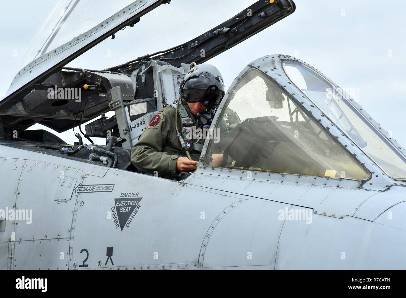 A pilot assigned to the 75th Fighter Squadron, Moody Air Force Base ...