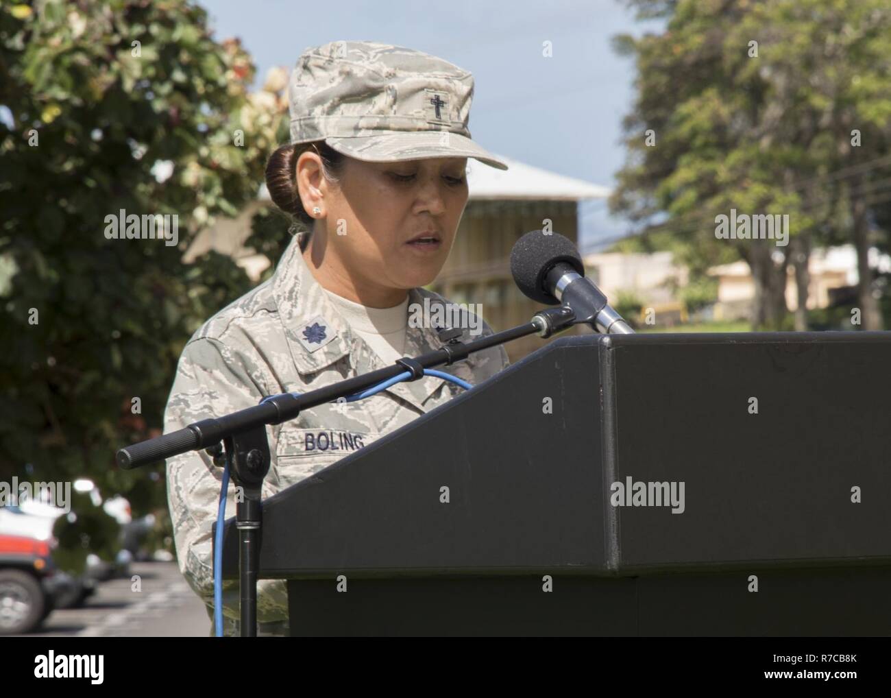 CAMP H.M SMITH, Hawaii (May 12, 2017) - Chaplain (Lt. Col.) Leah Boling ...