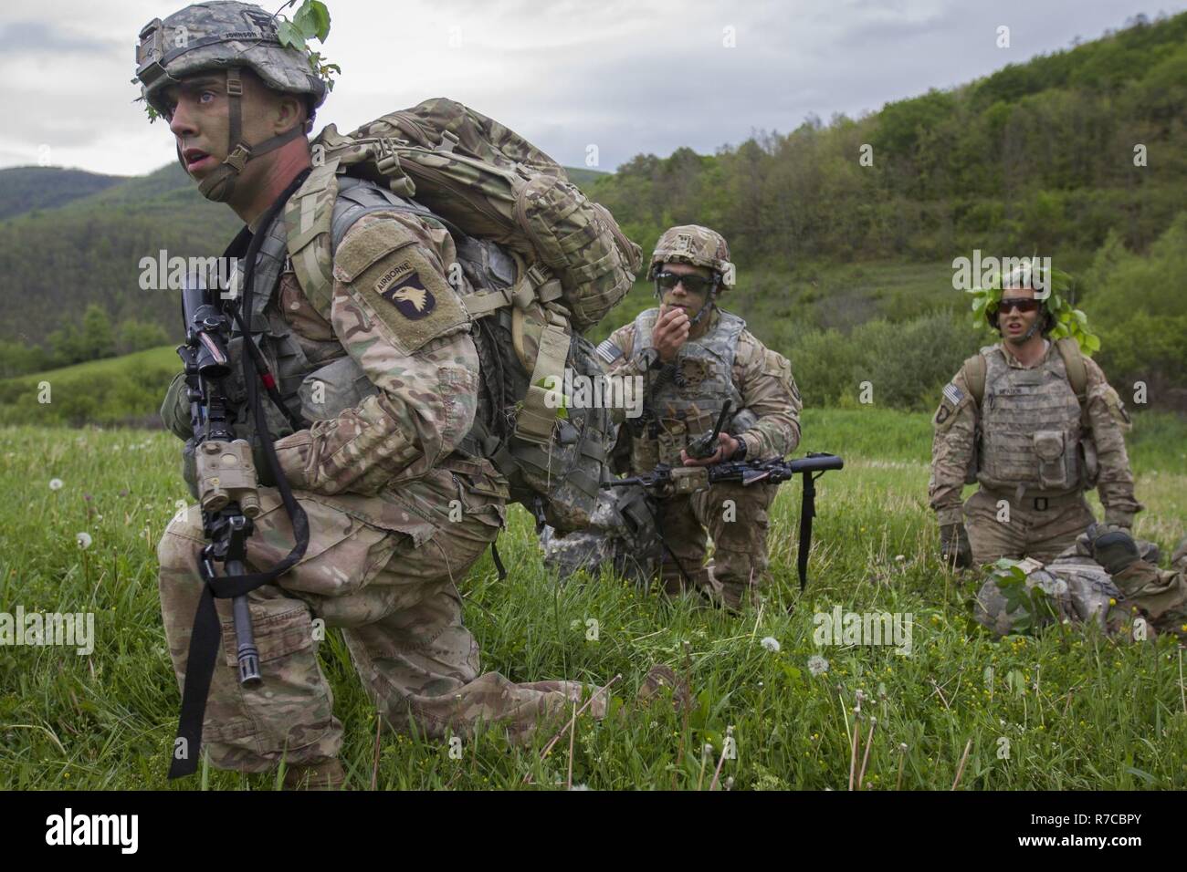 U.S. Army Soldiers, assigned to Multinational Battle Group-East’s ...