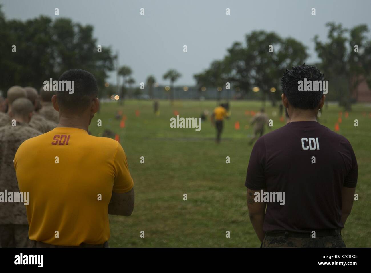 U.S. Marine Corps drill instructors with Oscar Company, 4th Recruit ...