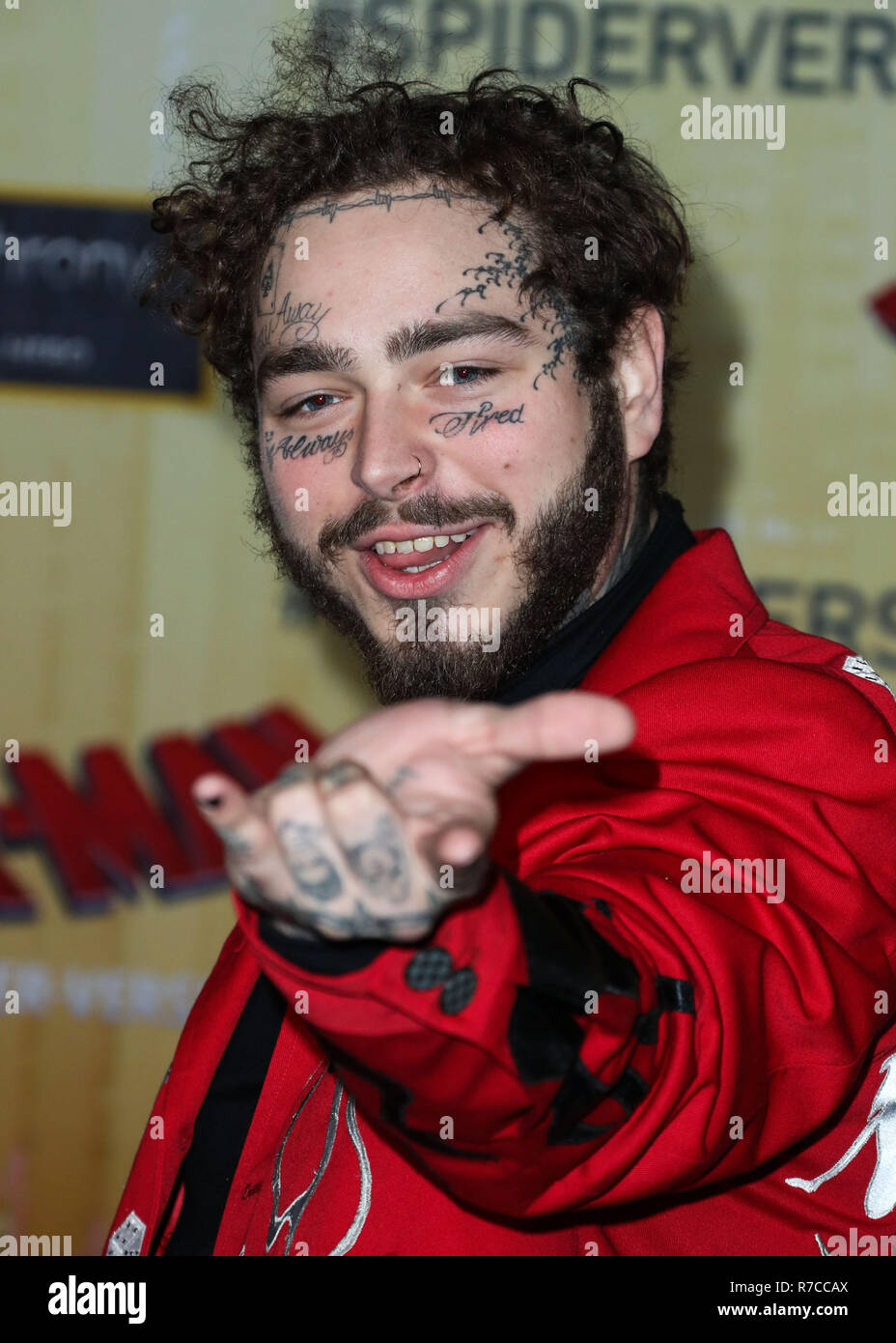 WESTWOOD, LOS ANGELES, CA, USA - DECEMBER 01: Rapper Post Malone aka ...