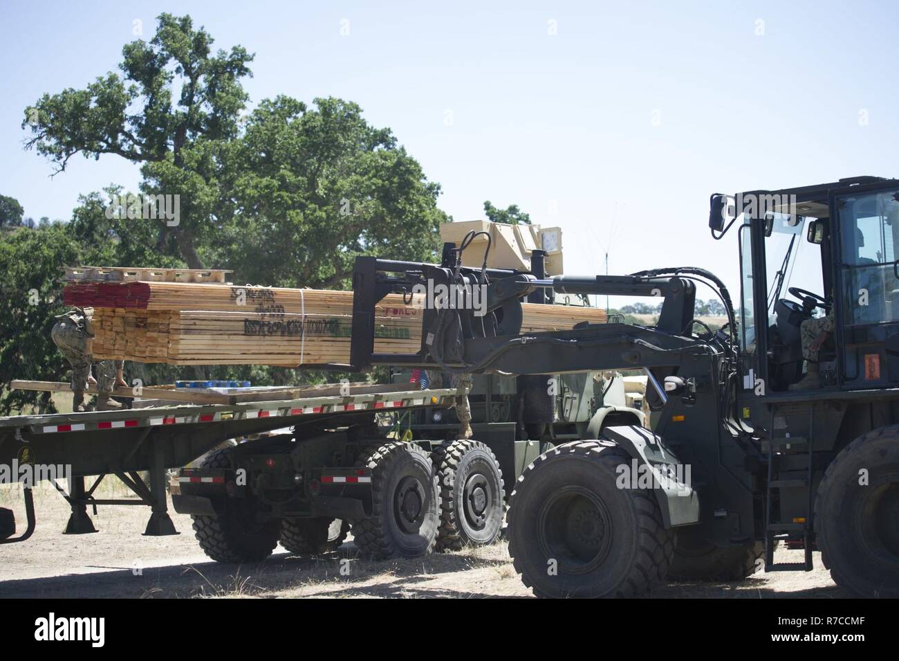 FORT HUNTER LIGGETT, Calif. (May 13, 2017) - Seabees assigned to Naval ...