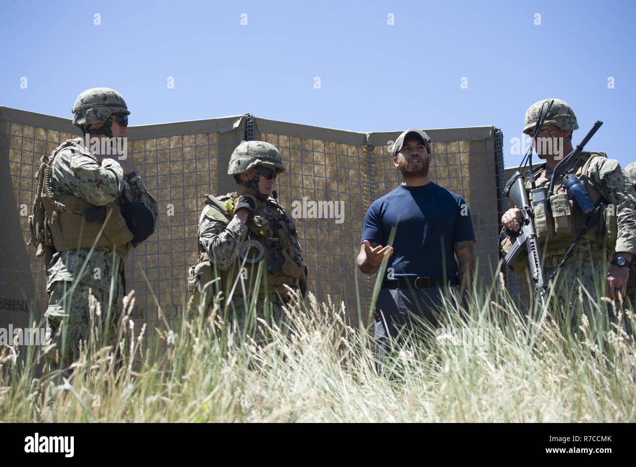 FORT HUNTER LIGGETT, Calif. (May 13, 2017) - A civilian instructor from ...