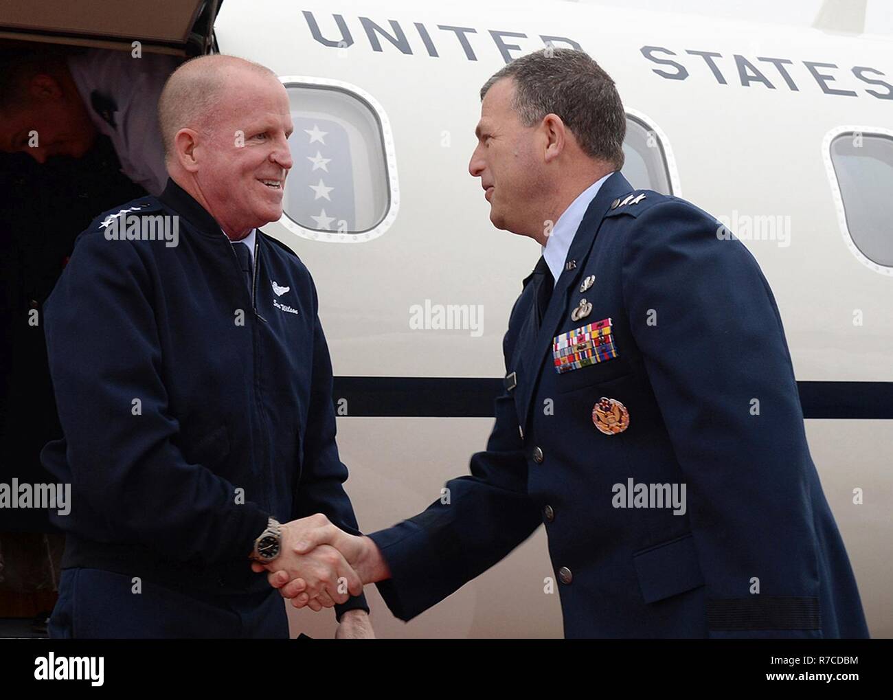 Air Force Vice Chief of Staff Gen. Stephen W. Wilson is welcomed to ...