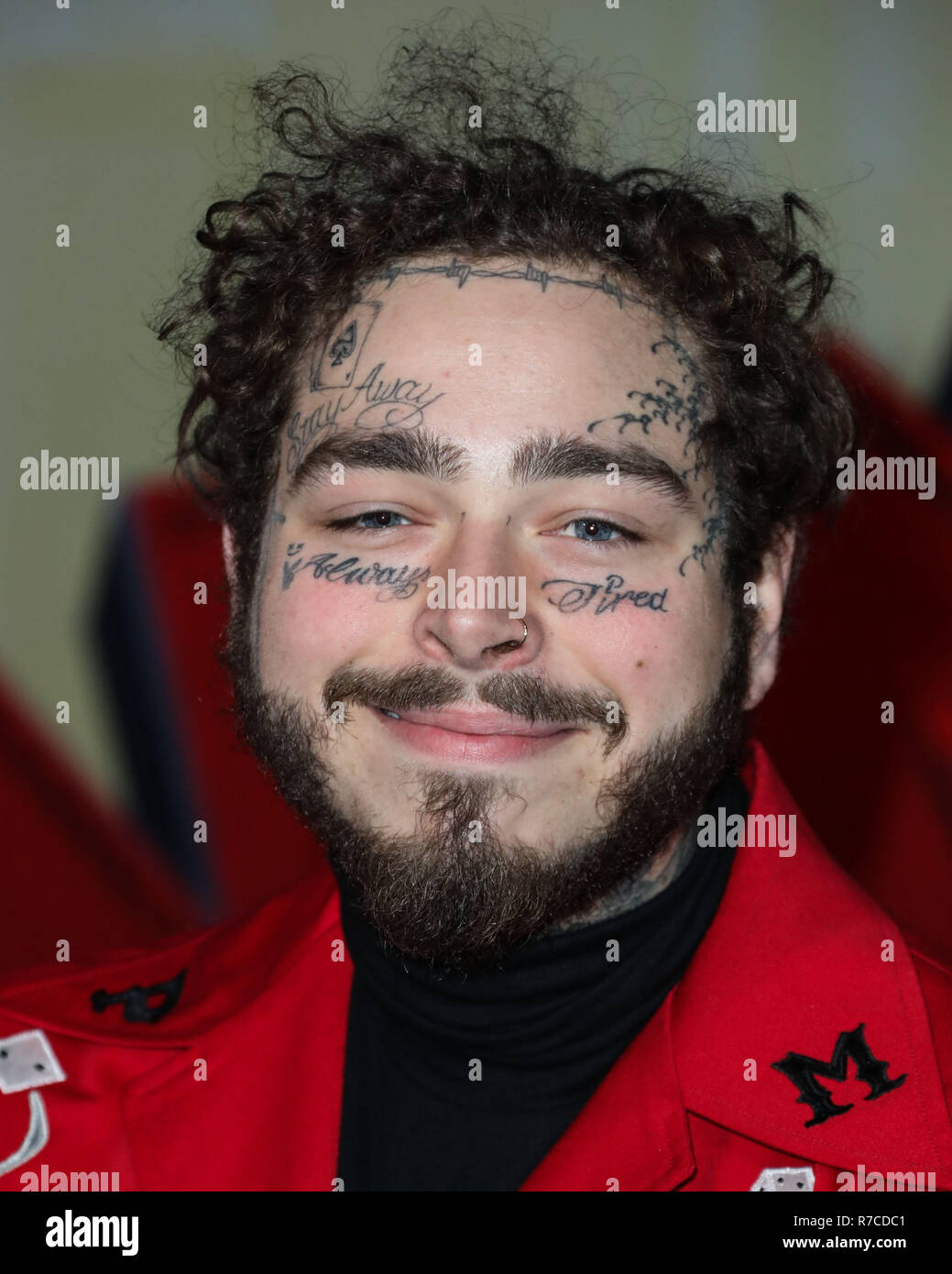 WESTWOOD, LOS ANGELES, CA, USA - DECEMBER 01: Rapper Post Malone aka ...