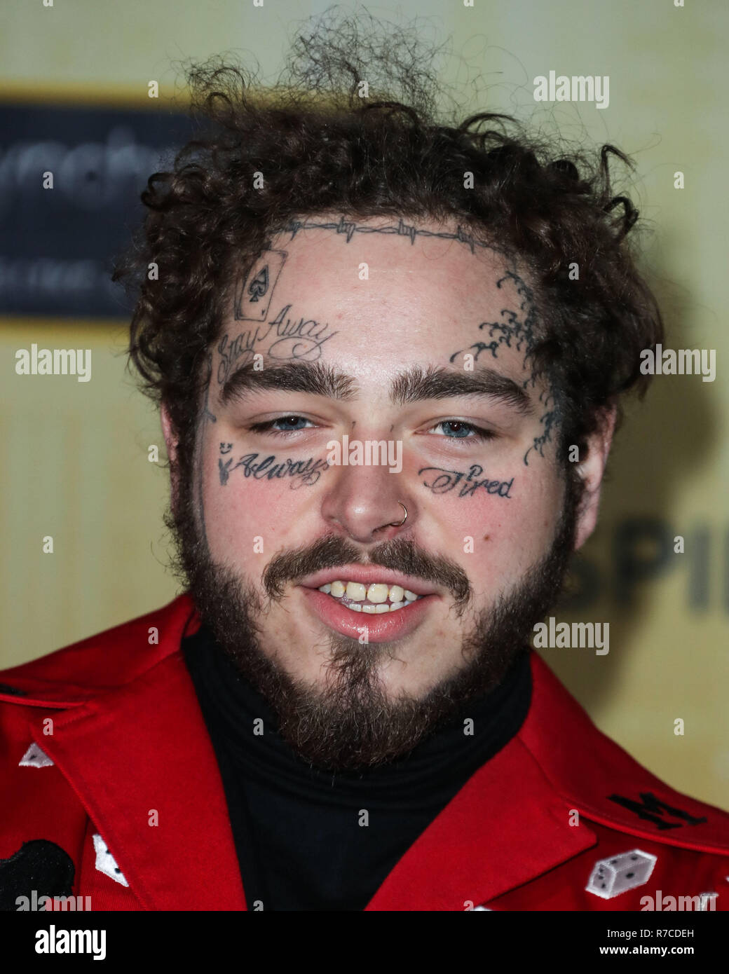 WESTWOOD, LOS ANGELES, CA, USA - DECEMBER 01: Rapper Post Malone aka ...