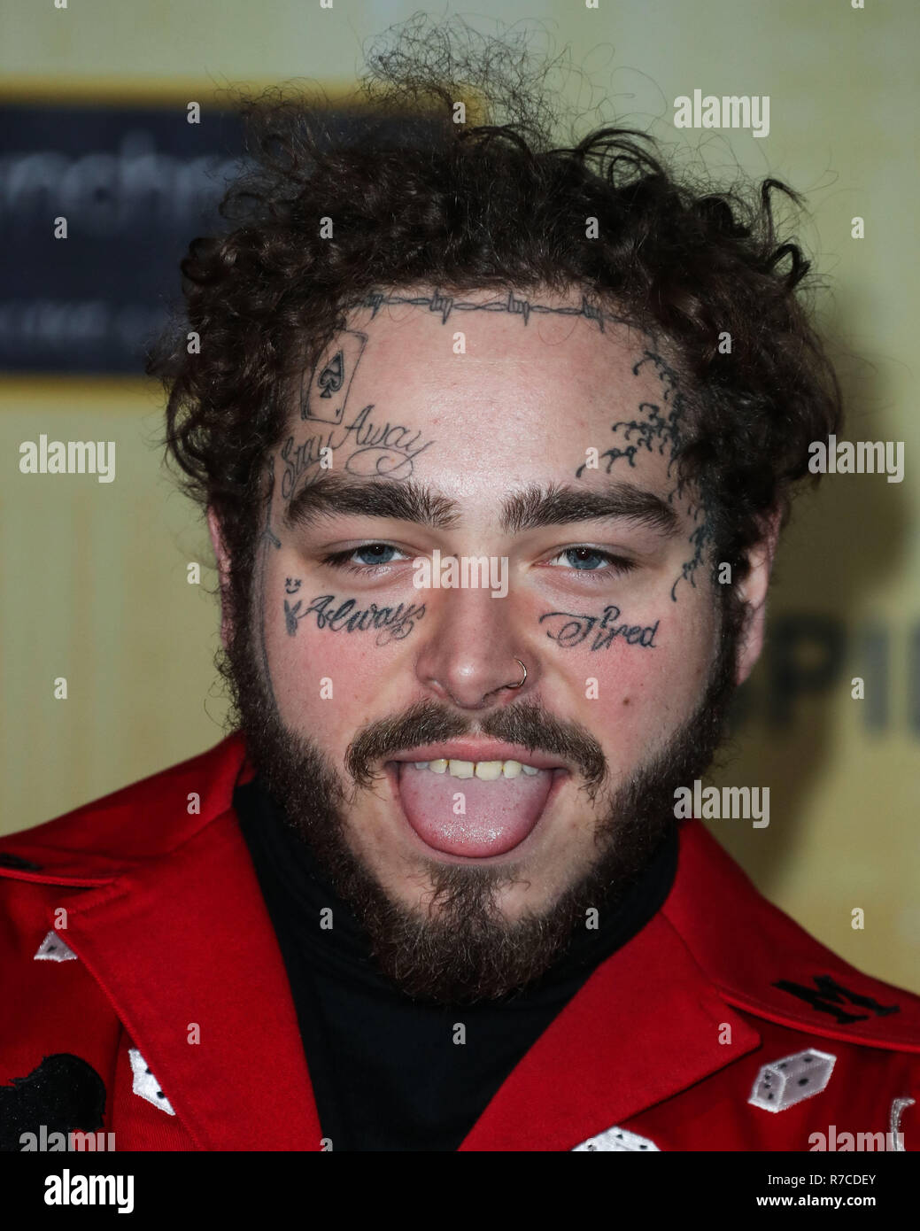 WESTWOOD, LOS ANGELES, CA, USA - DECEMBER 01: Rapper Post Malone aka ...