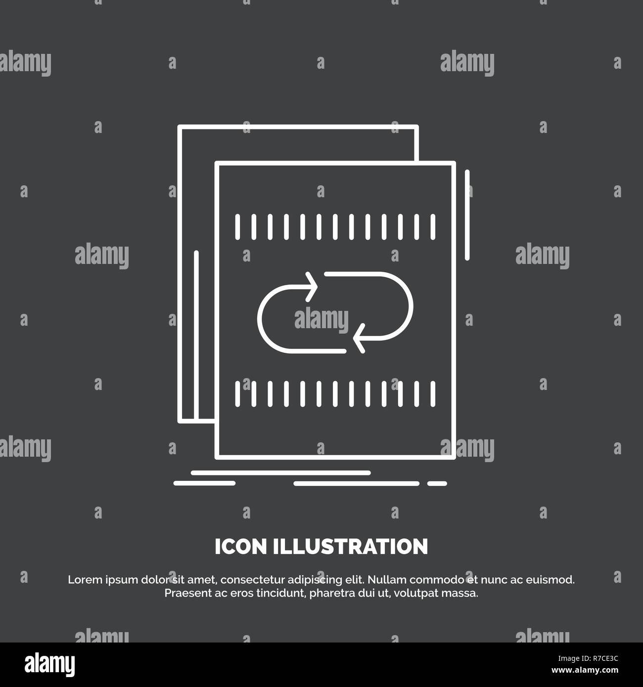 Audio File Loop Mix Sound Icon Line Vector Symbol For Ui And Ux Website Or Mobile