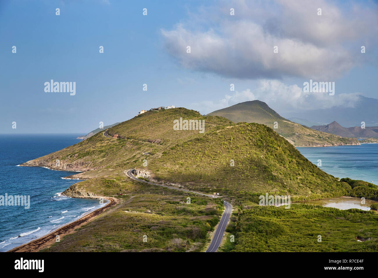 Timothy Hill Lookout overlooking Atlantic Ocean on the right and ...