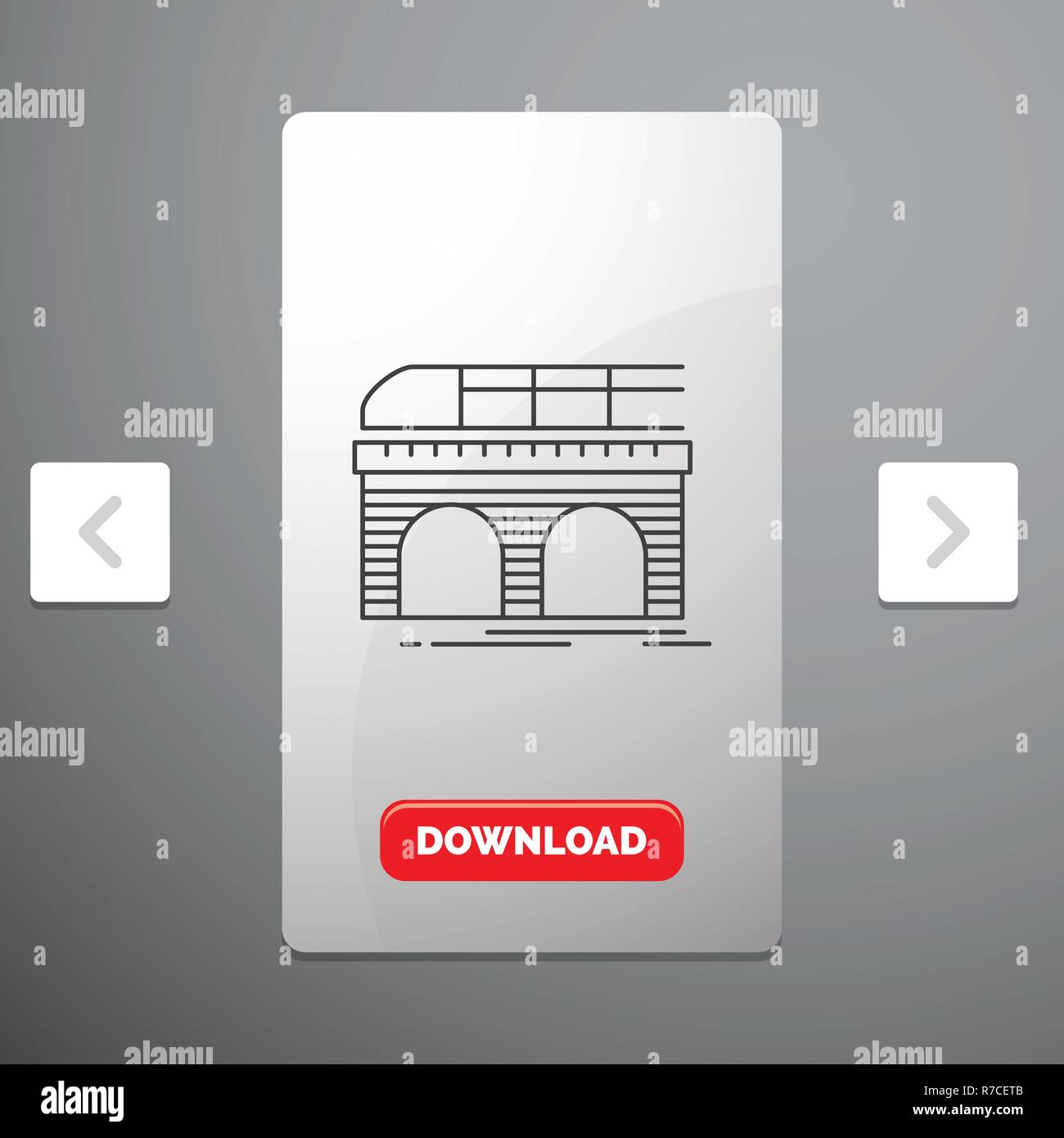 Metro red line commuter subway Stock Vector Images - Alamy