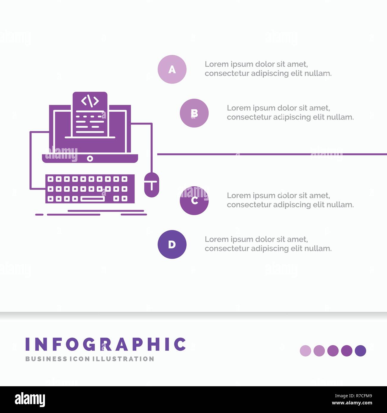 Code, coding, computer, monoblock, screen Infographics Template for Website and Presentation ...