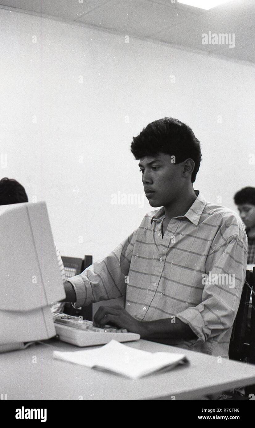 men working on computers Stock Photo - Alamy