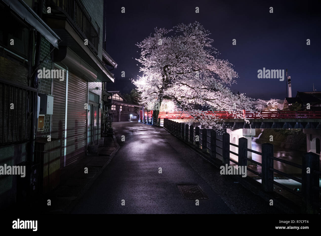 Landscape of Nakabashi bridge, the most recognizable landmark of ...