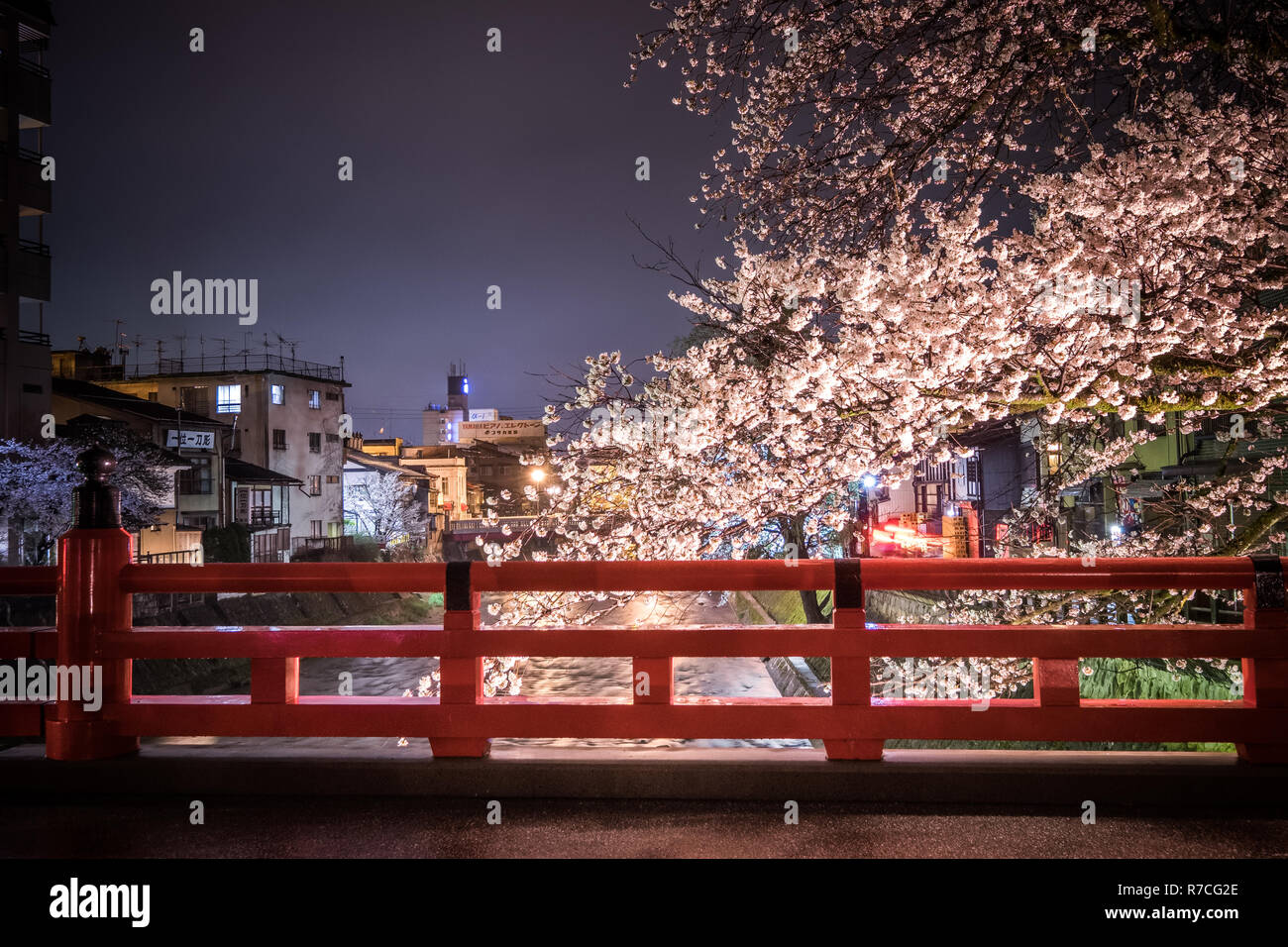 Landscape of Nakabashi bridge, the most recognizable landmark of ...