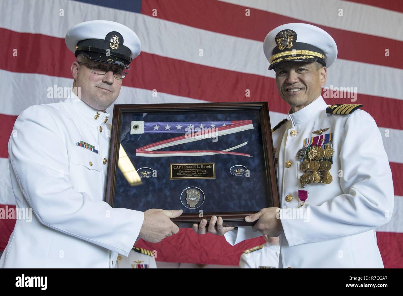 ORFOLK (May 15, 2017) Command Master Chief James Stedding presents Capt ...