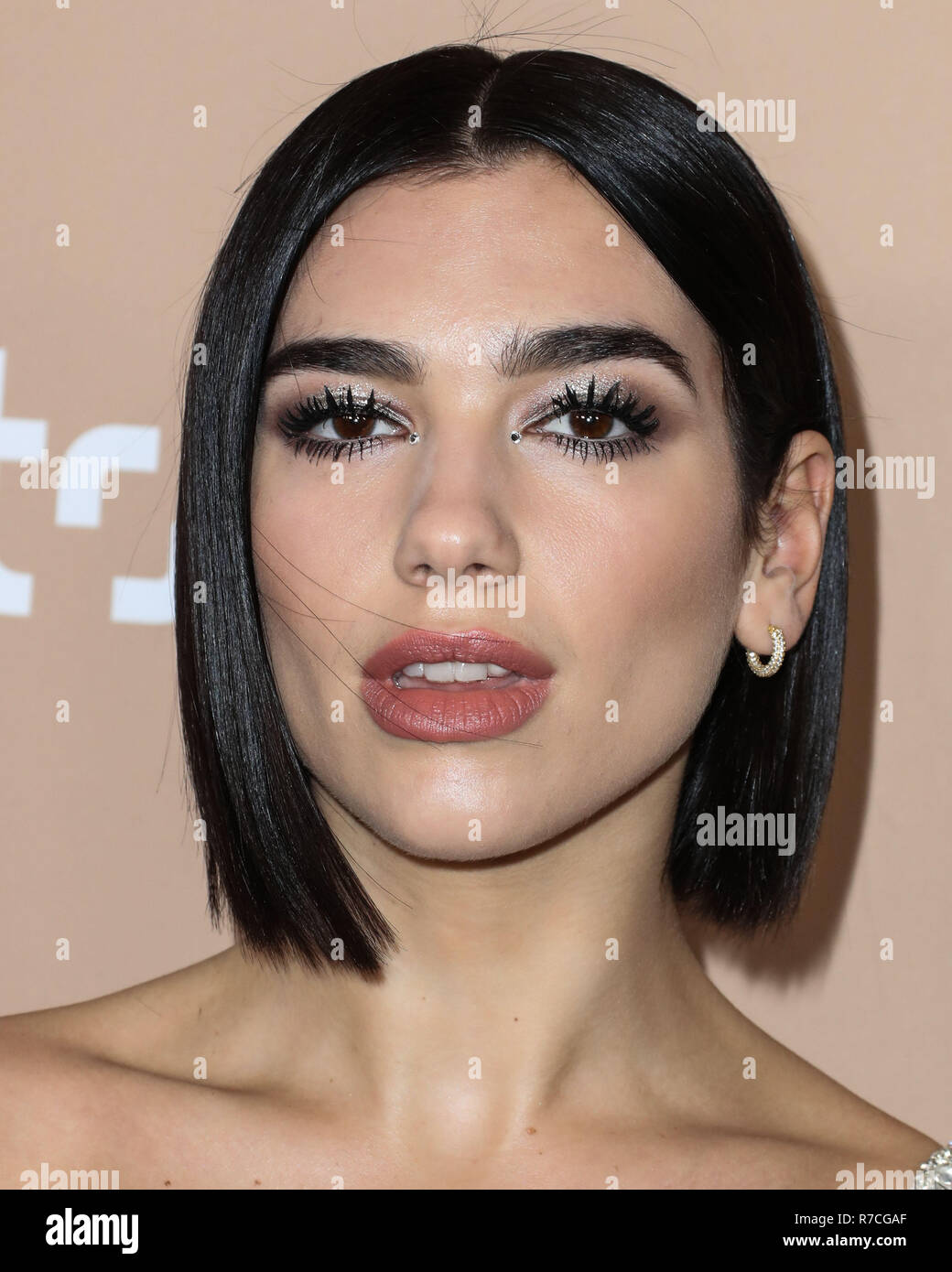 WEST HOLLYWOOD, LOS ANGELES, CA, USA - DECEMBER 01: Singer Dua Lipa ...