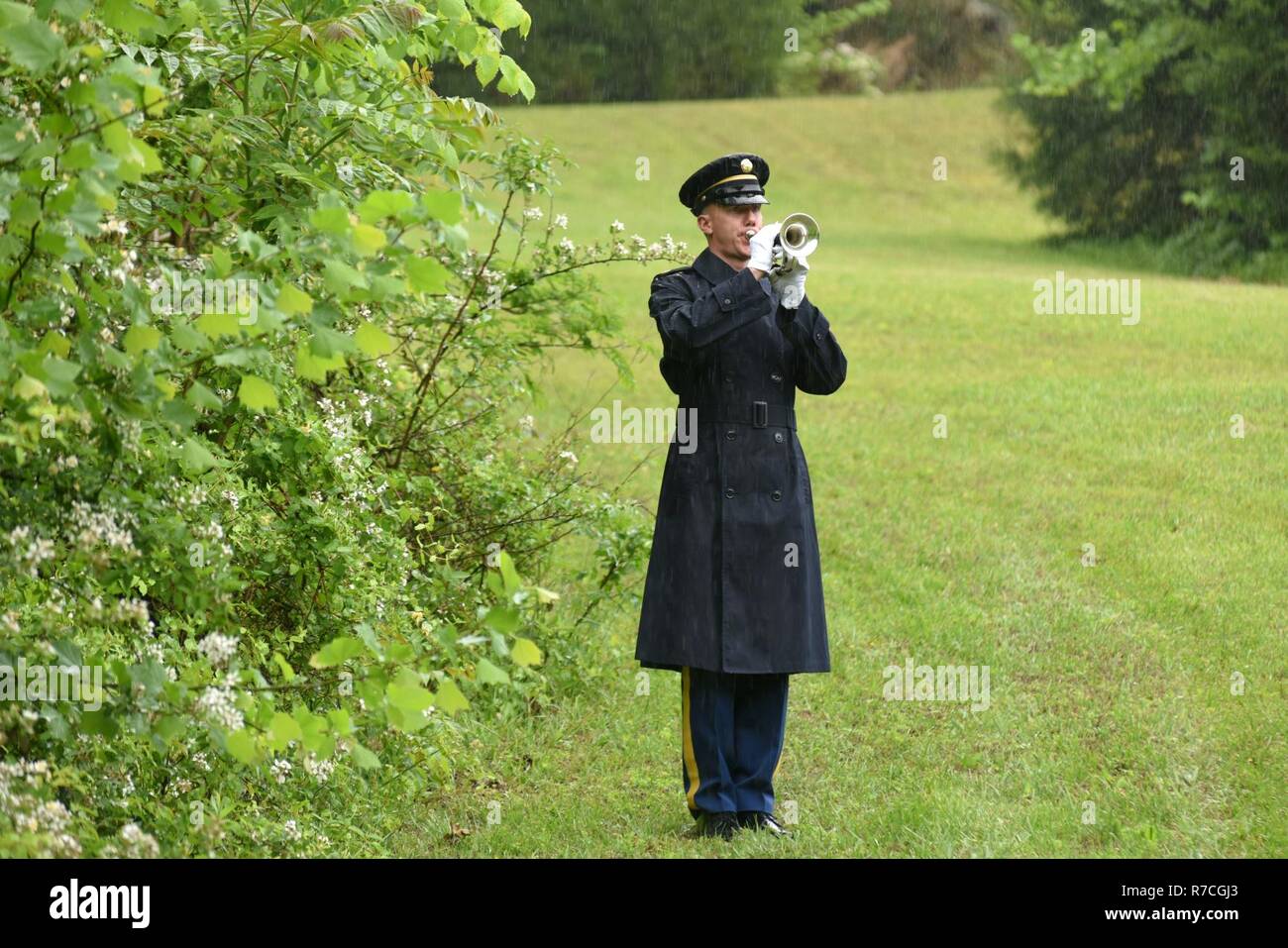 The bugler from the Old Guard, 3rd United States Infantry Regiment from ...