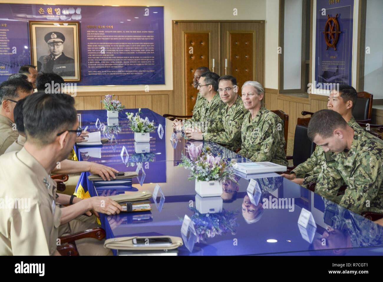 CHINHAE, Republic of Korea (May 15, 2017) Vice Adm. Mary Jackson ...