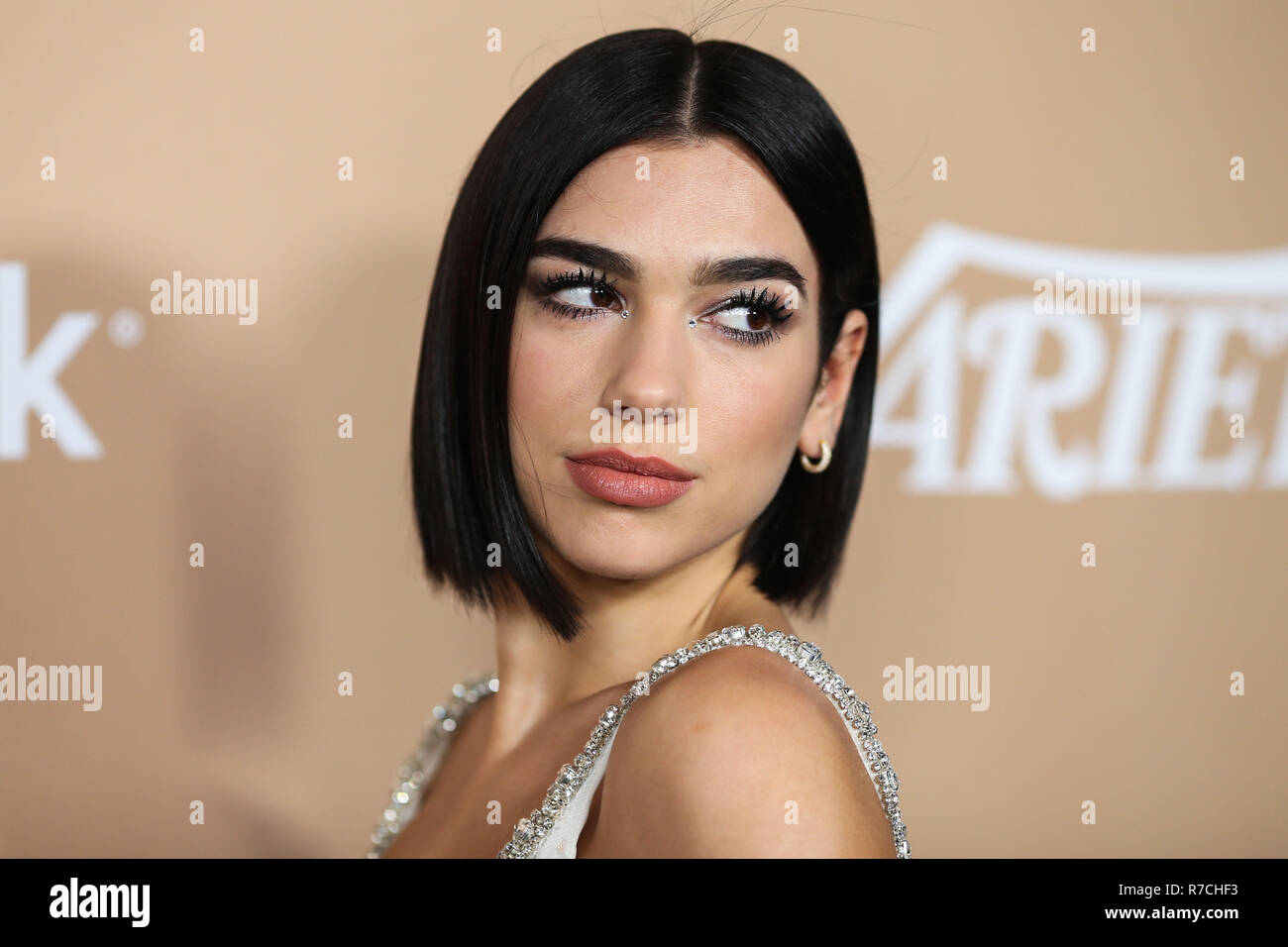 WEST HOLLYWOOD, LOS ANGELES, CA, USA - DECEMBER 01: Singer Dua Lipa ...