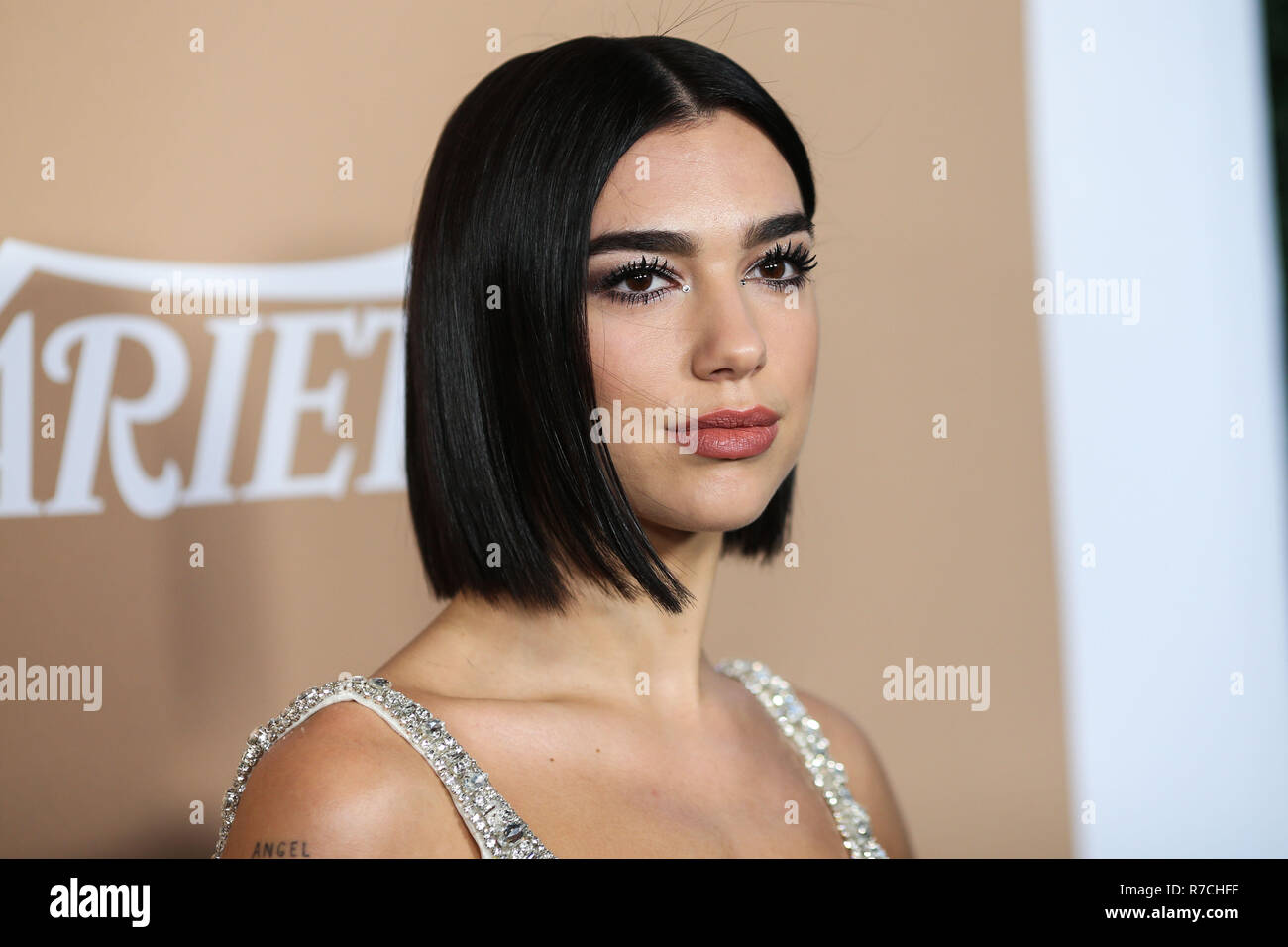 WEST HOLLYWOOD, LOS ANGELES, CA, USA - DECEMBER 01: Singer Dua Lipa ...