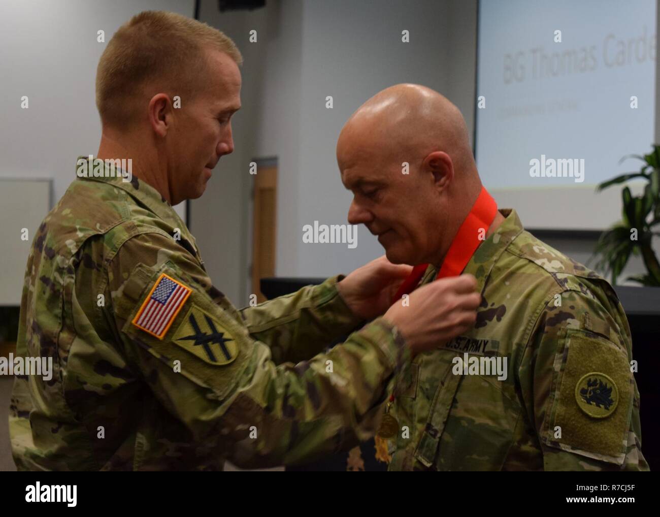 Brigadier General Tom Carden, commanding general of the Georgia Army ...