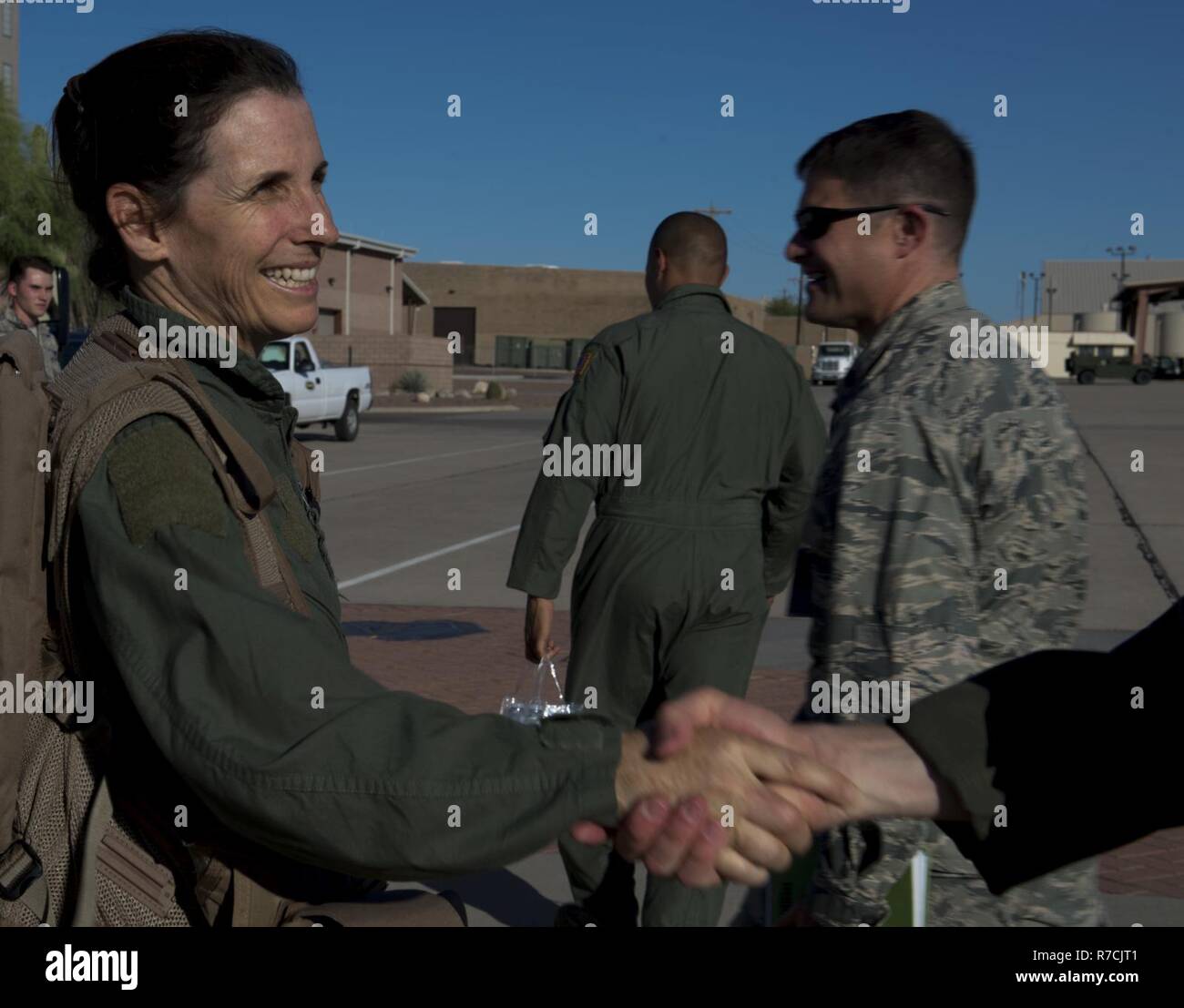 U.S. Rep. Martha McSally, rep. for Arizona 2nd District, returns from a ...