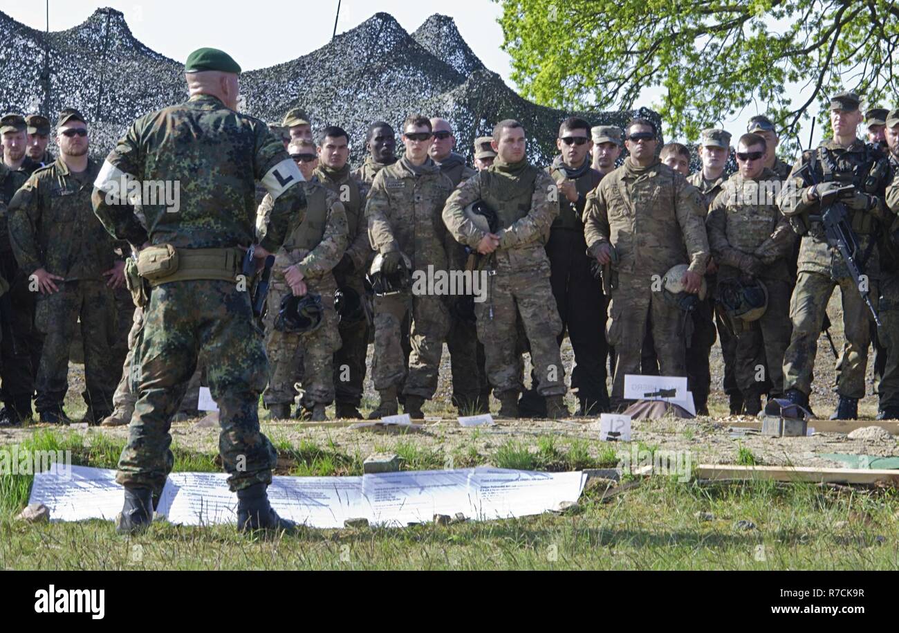 German Army Lt. Col. Jan Tilmann, Commander, 401th Mechanized Infantry ...