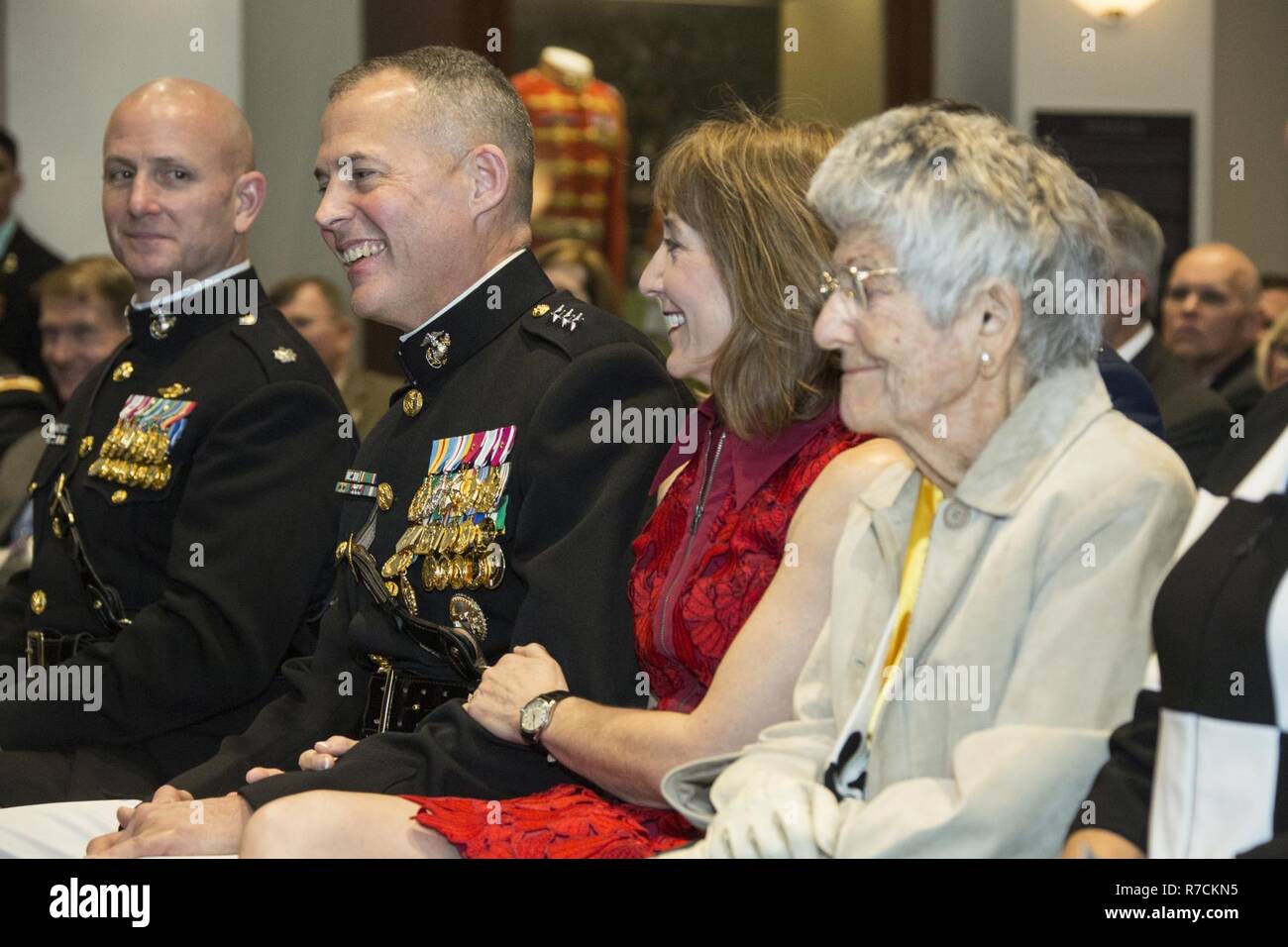 U.S. Marine Corps Lt. Gen. Robert R. Ruark, middle left, deputy, Under ...