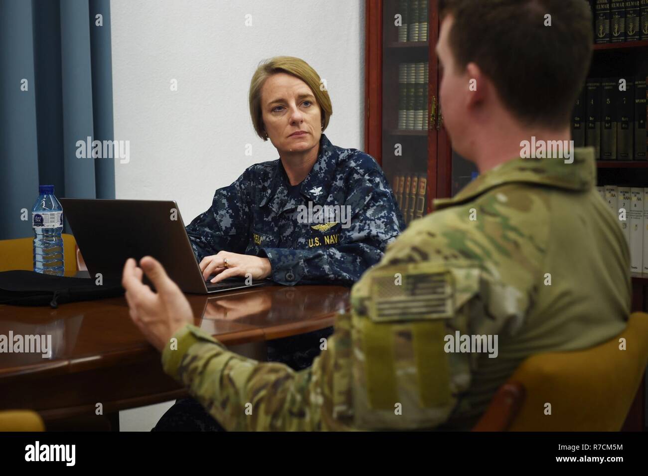 CARTAGENA, Spain (May 15, 2017) Capt. Amy Egeli, exercise Phoenix ...