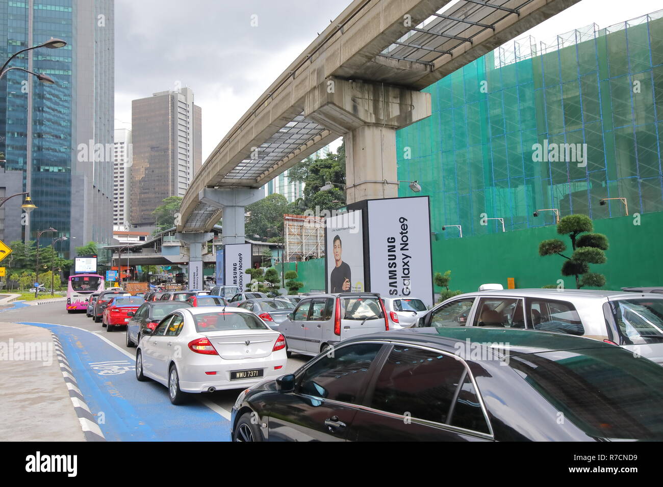 Heavy traffic jam in Kuala Lumpur Malaysia Stock Photo - Alamy