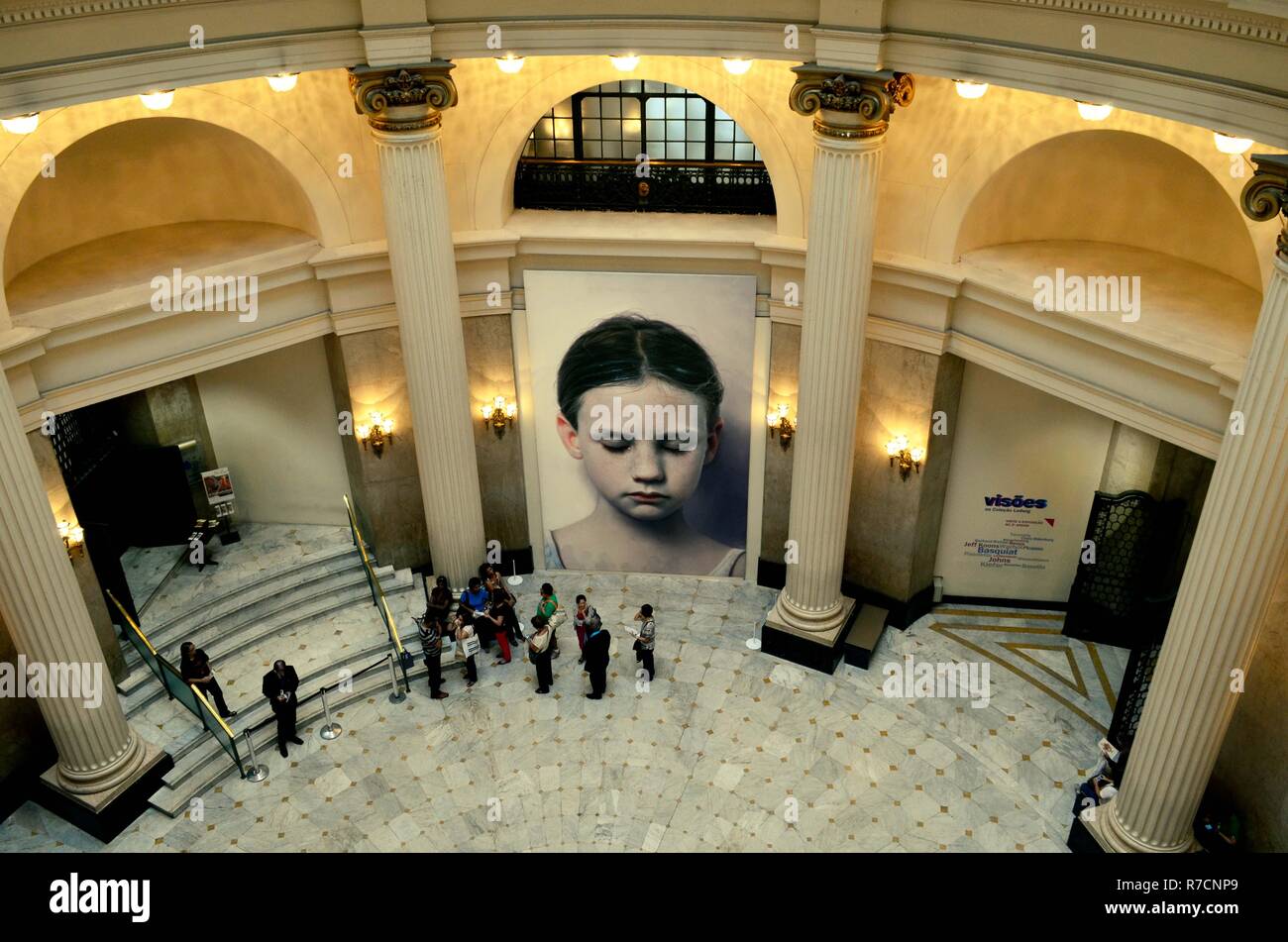 "Kindskopf" ("Head of a Child") is a monumental photorealistic painting ...