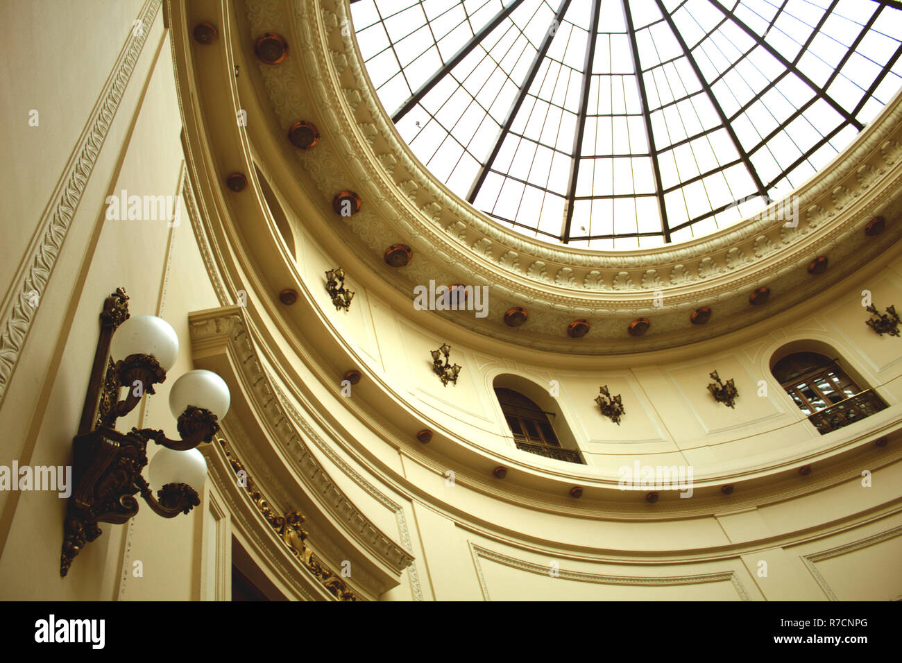 Rio de Janeiro, Brazil, October 12, 2018: Internal view of the building ...