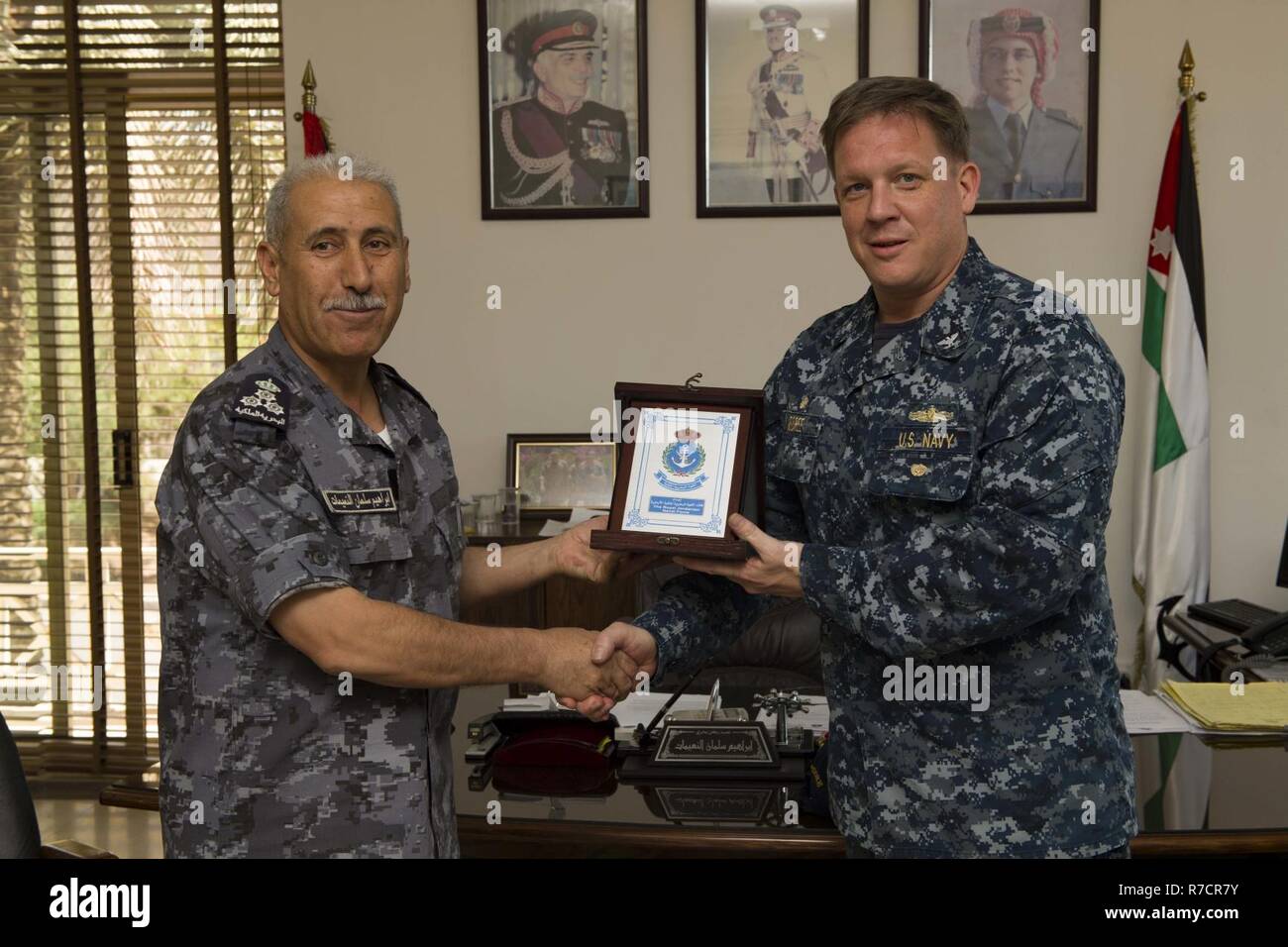 AQABA, Jordan (May 7, 2017) Capt. Larry Legree, commodore, Amphibious ...