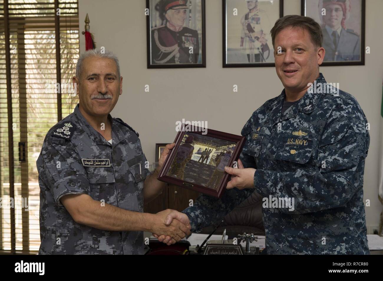 AQABA, Jordan (May 7, 2017) Capt. Larry Legree, commodore, Amphibious ...