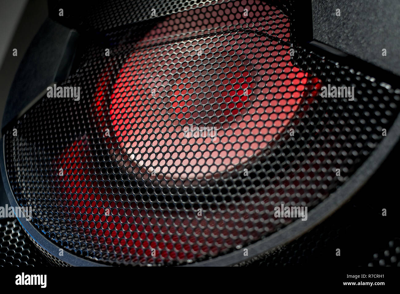 Black loudspeaker close up hi-res stock photography and images - Alamy