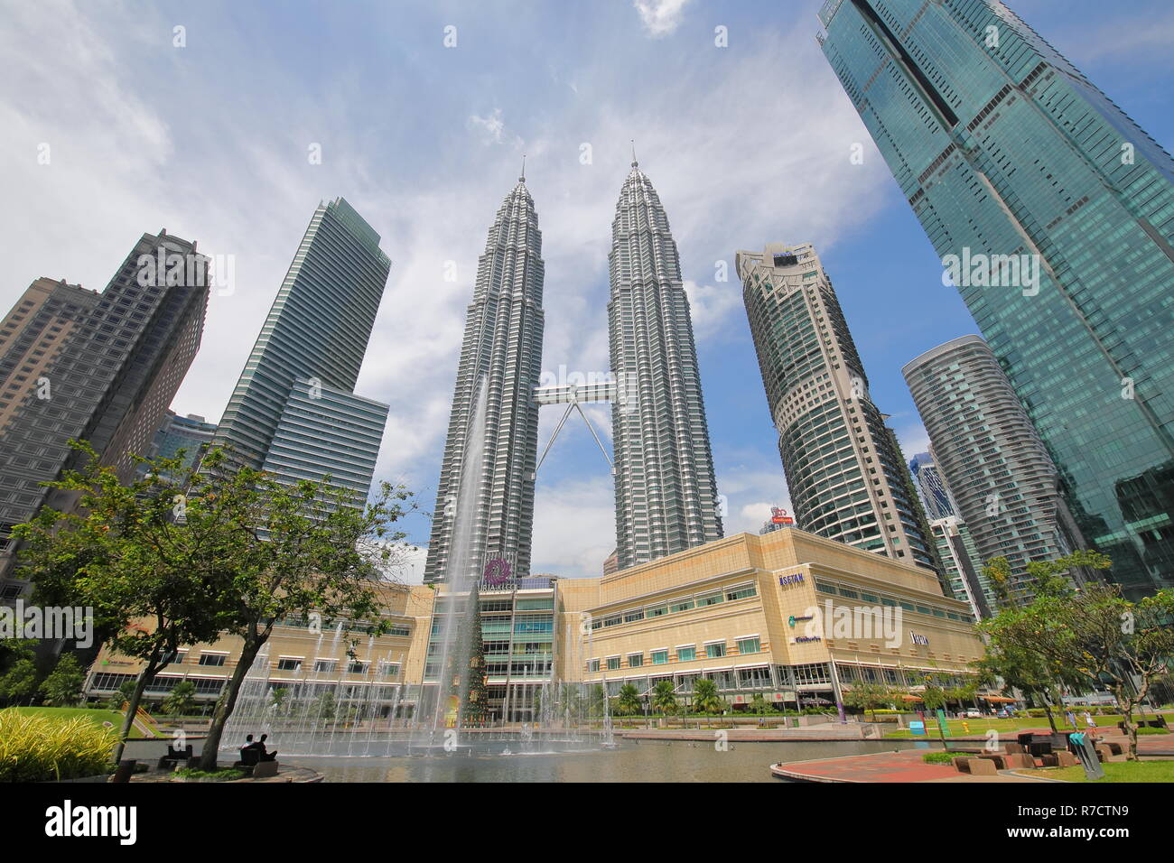 Suria KLCC shopping mall and Kuala Lumpur cityscape Malaysia Stock ...