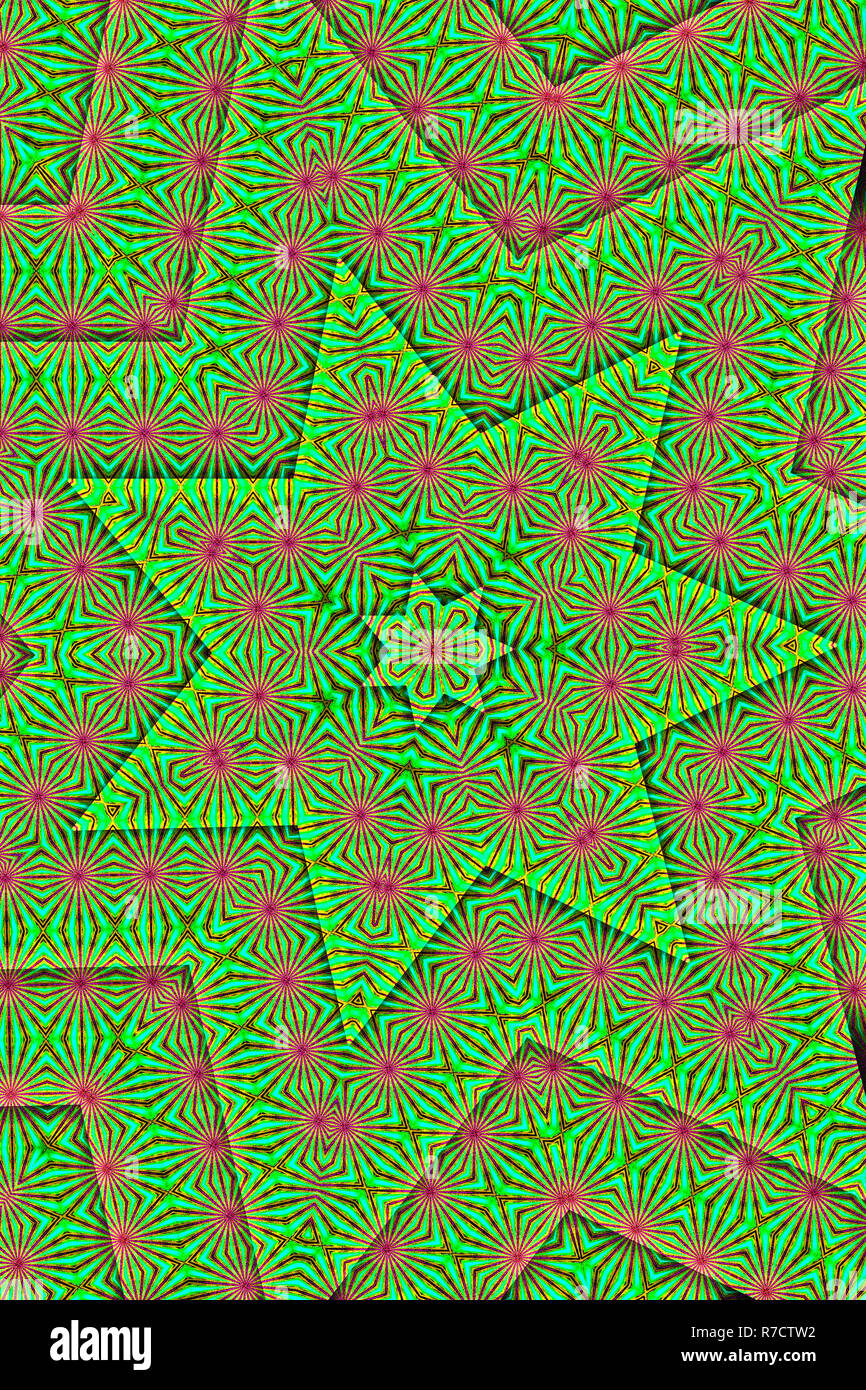 Multi layered pastel green star shape pattern hi-res stock photography ...