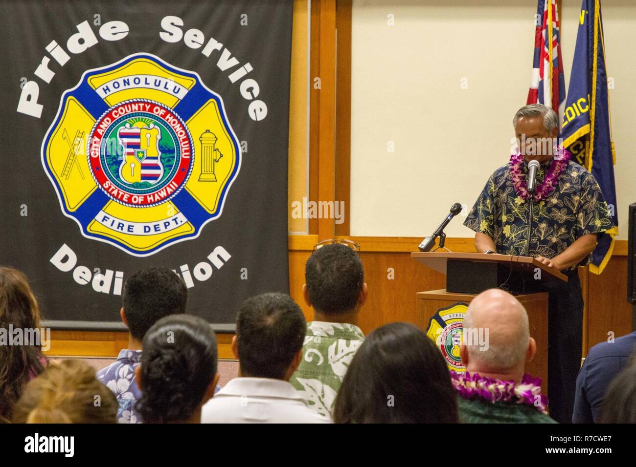 The Honolulu Fire Department recognized Army Capt. Stephen Leverkuhn ...