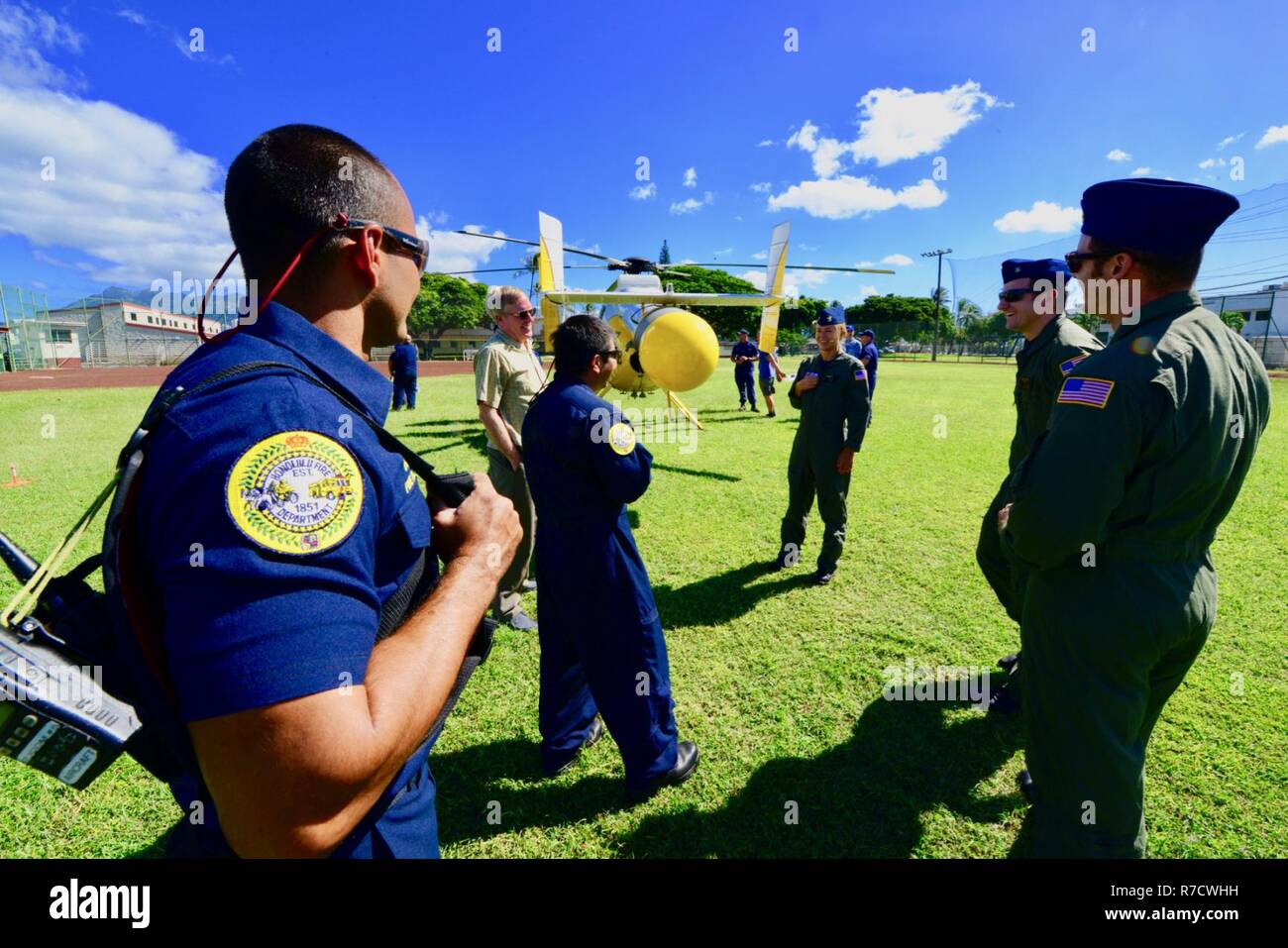 The Coast Guard, Coast Guard Auxiliary, Honolulu Fire Department ...