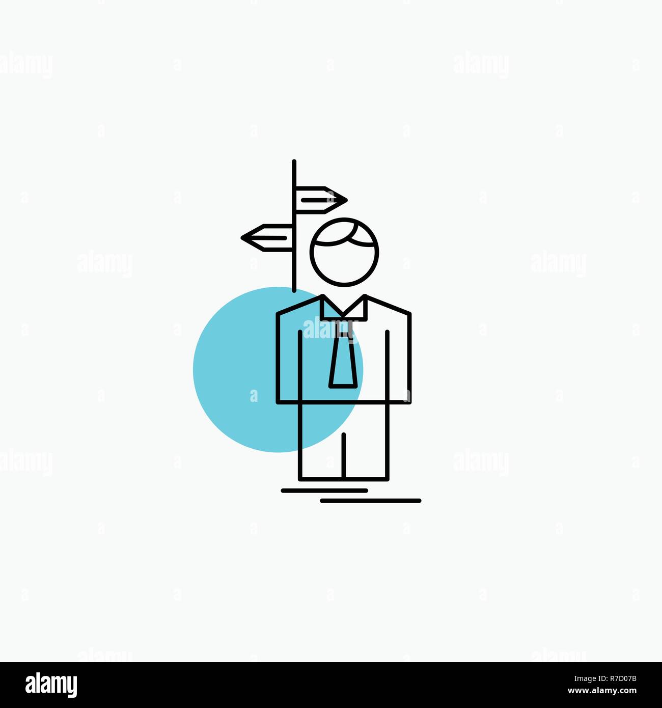 Businessman choice arrows Stock Vector Images - Alamy