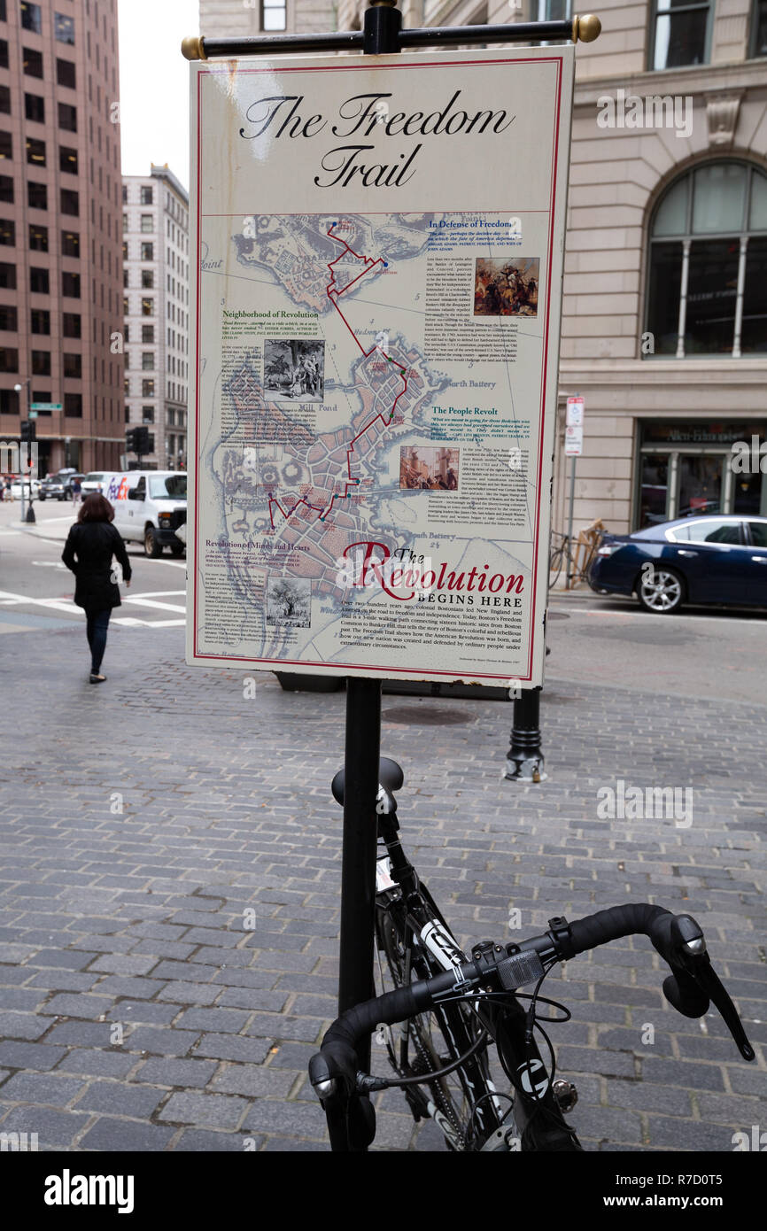 Freedom trail map hi-res stock photography and images - Alamy