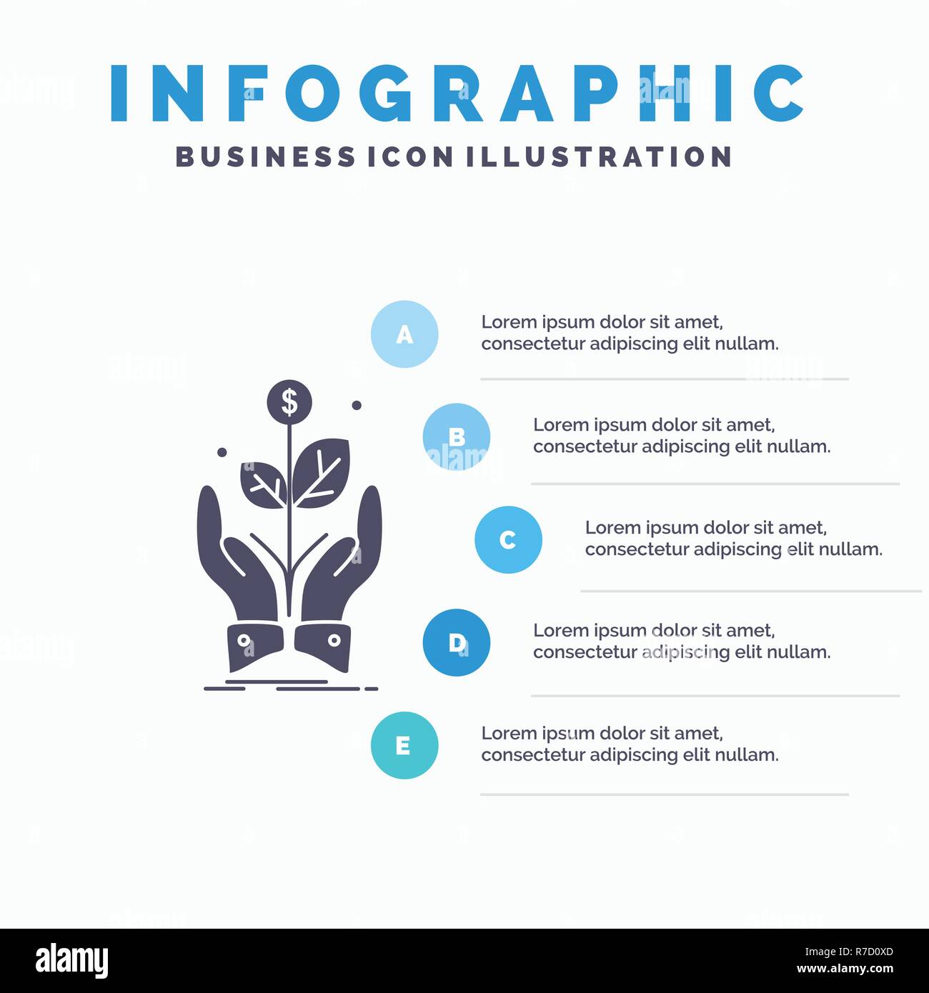 Hand rise presentation Stock Vector Images - Alamy