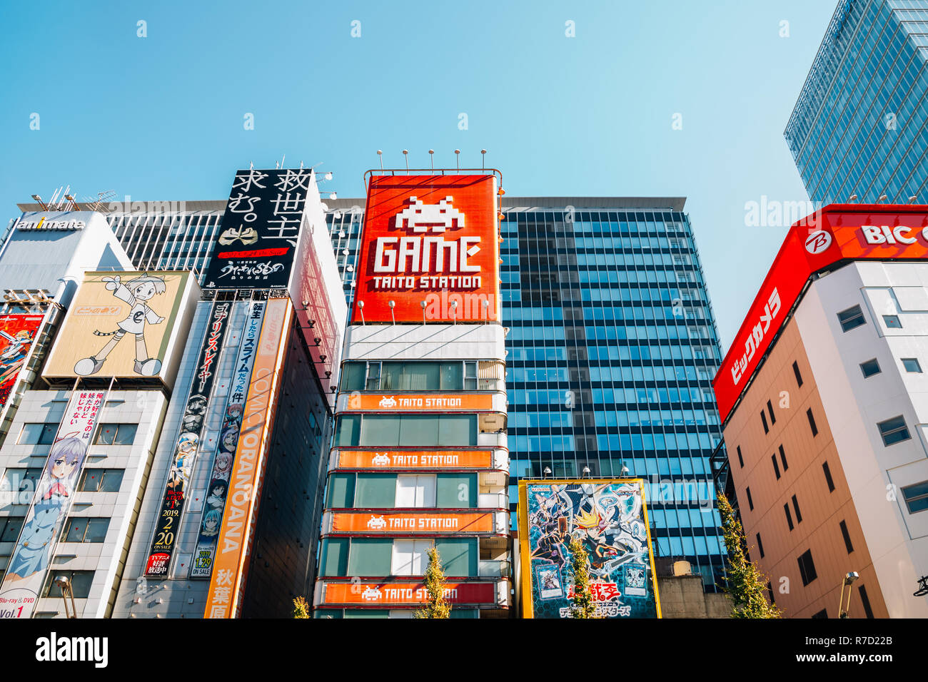 Akihabara electronic store district tokyo japan hi-res stock ...