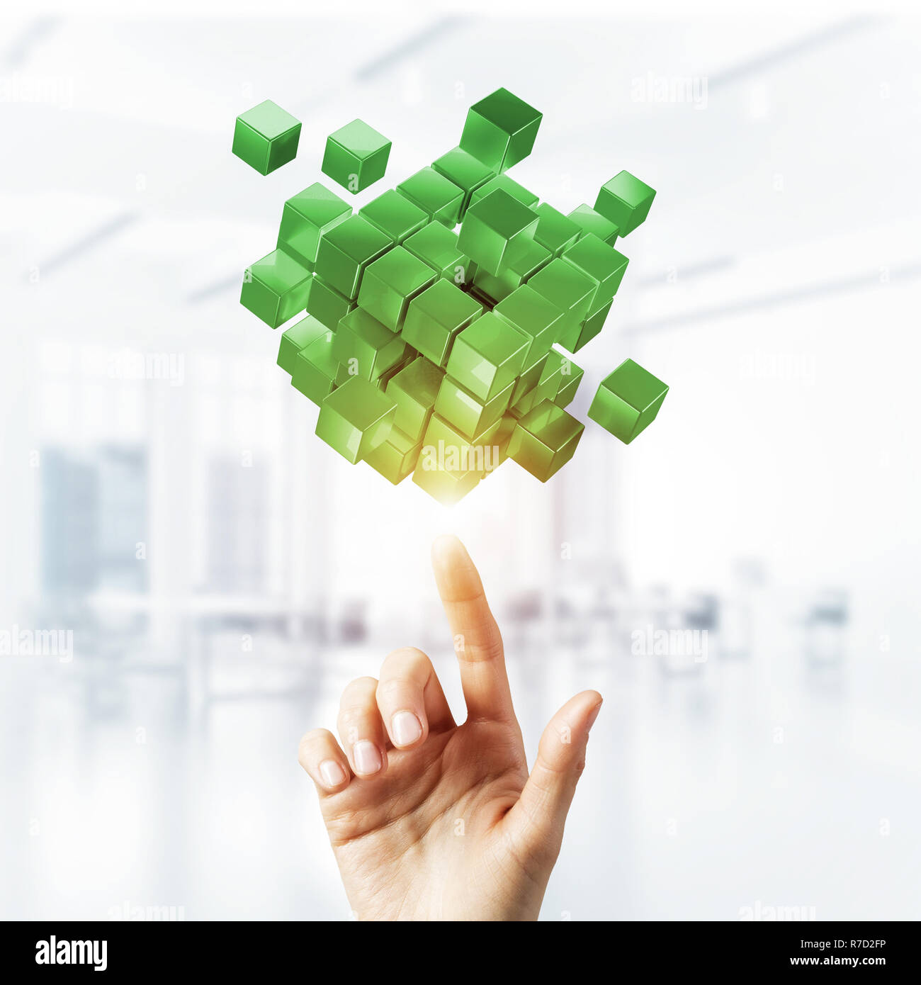 Concept of technology integration and innovation presented by cu Stock ...